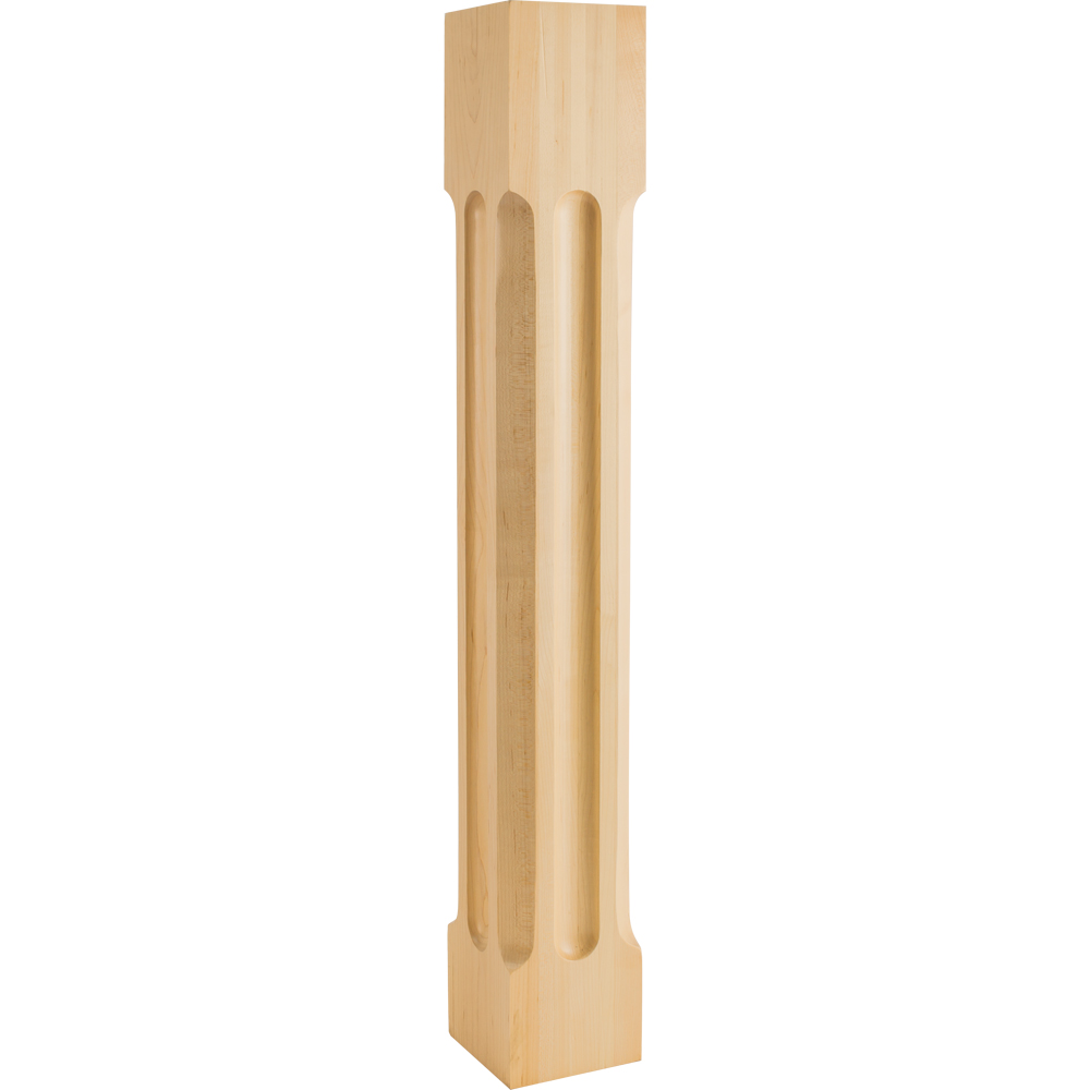 5 Square X 35 1 2 Modern Post With Scooped Edges And Cente 5-square-x-35-1-2-modern-post-with-scooped-edges-and-cente