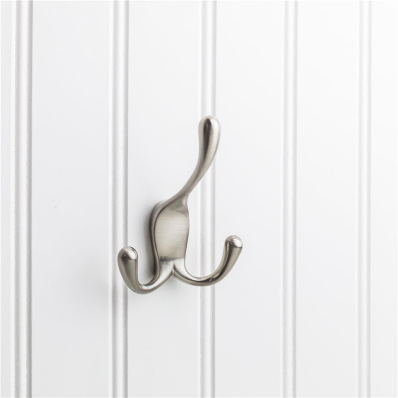 4" Brushed Oil Rubbed Bronze Large Concealed Triple Prong Wall Mounted ...