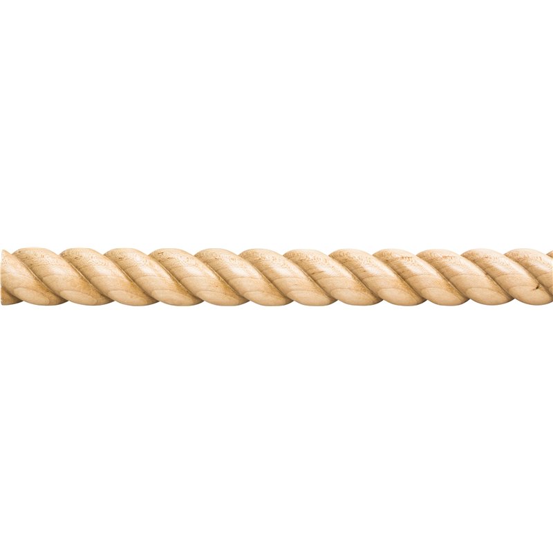1/2" D x 1" H Alder Half Round Rope Moulding - Burroughs Hardwoods ...