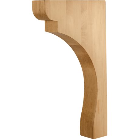 2" x 8" x 14" Transitional Vent Hood Corbel with Cove Design