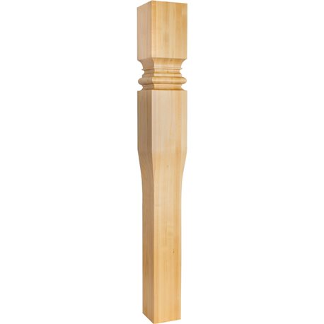 5" x 5" x 42" Art Nouveau Tapered Island Post with Bullnose