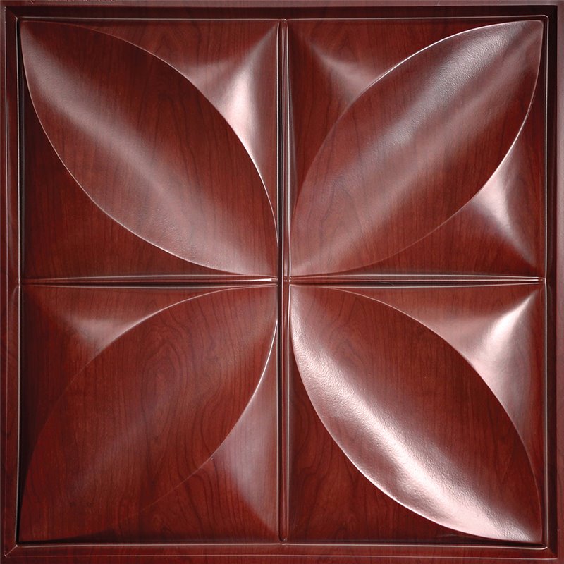 "Petal 24"" x 24"" Cherry Wood Ceiling Tiles"