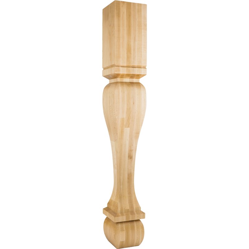 6" x 42" Traditional Island Post Species: White Birch