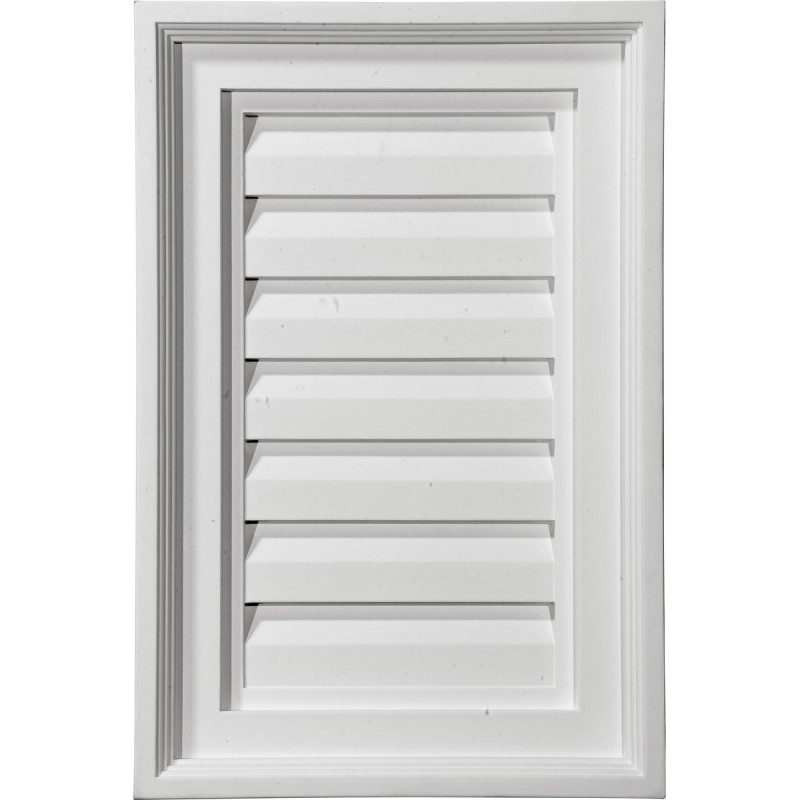 24W x 36H Vertical Gable Vent Louver Decorative - Burroughs Hardwoods ...