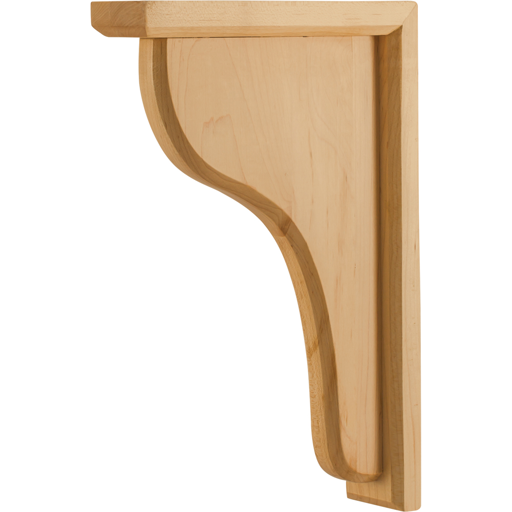 Traditional Wood Bar Bracket 2" x 8" x 12"