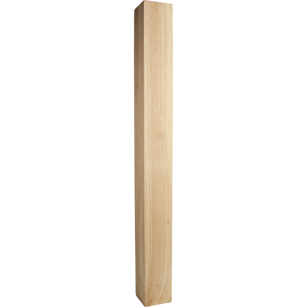 Square Wood Post 3-1/2" X 3-1/2" X 35-1/2" Species: Rubberwo