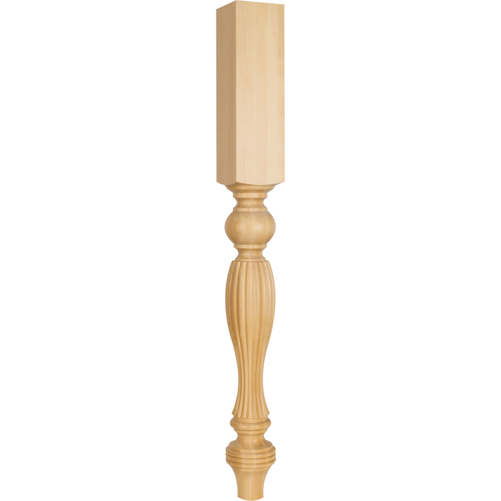 P4 Tapered, Fluted Wood Post